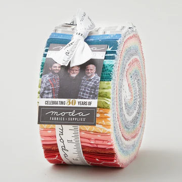 Jelly Roll - Moda Celebrating 50 Years of Moda – Black Rabbit Fabric Inc.
