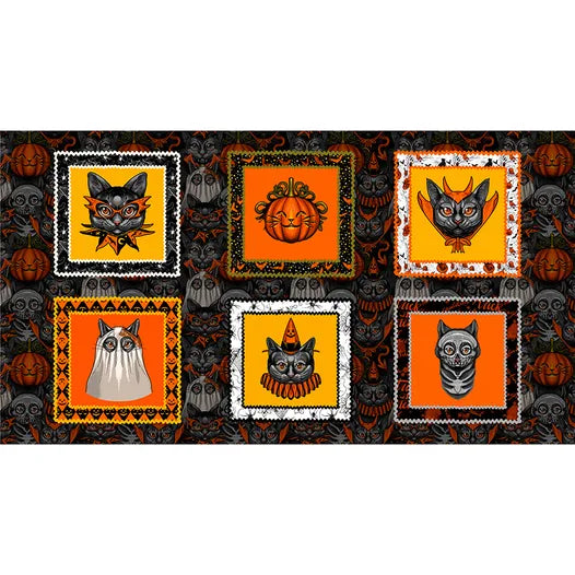 Free Spirit - Costumes & Cobwebs - Cat Costumes Panel 23" x 45" – Black ...